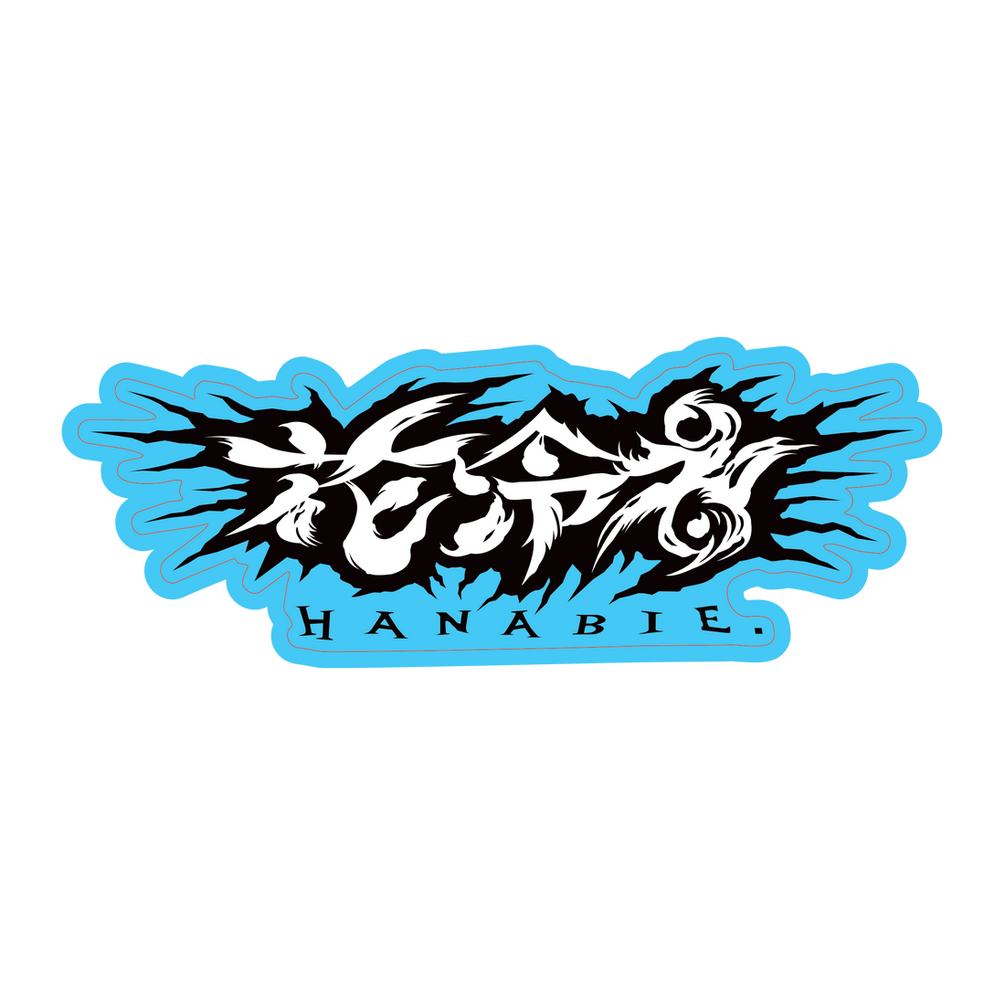 Logo Sticker - Blue – Hanabie