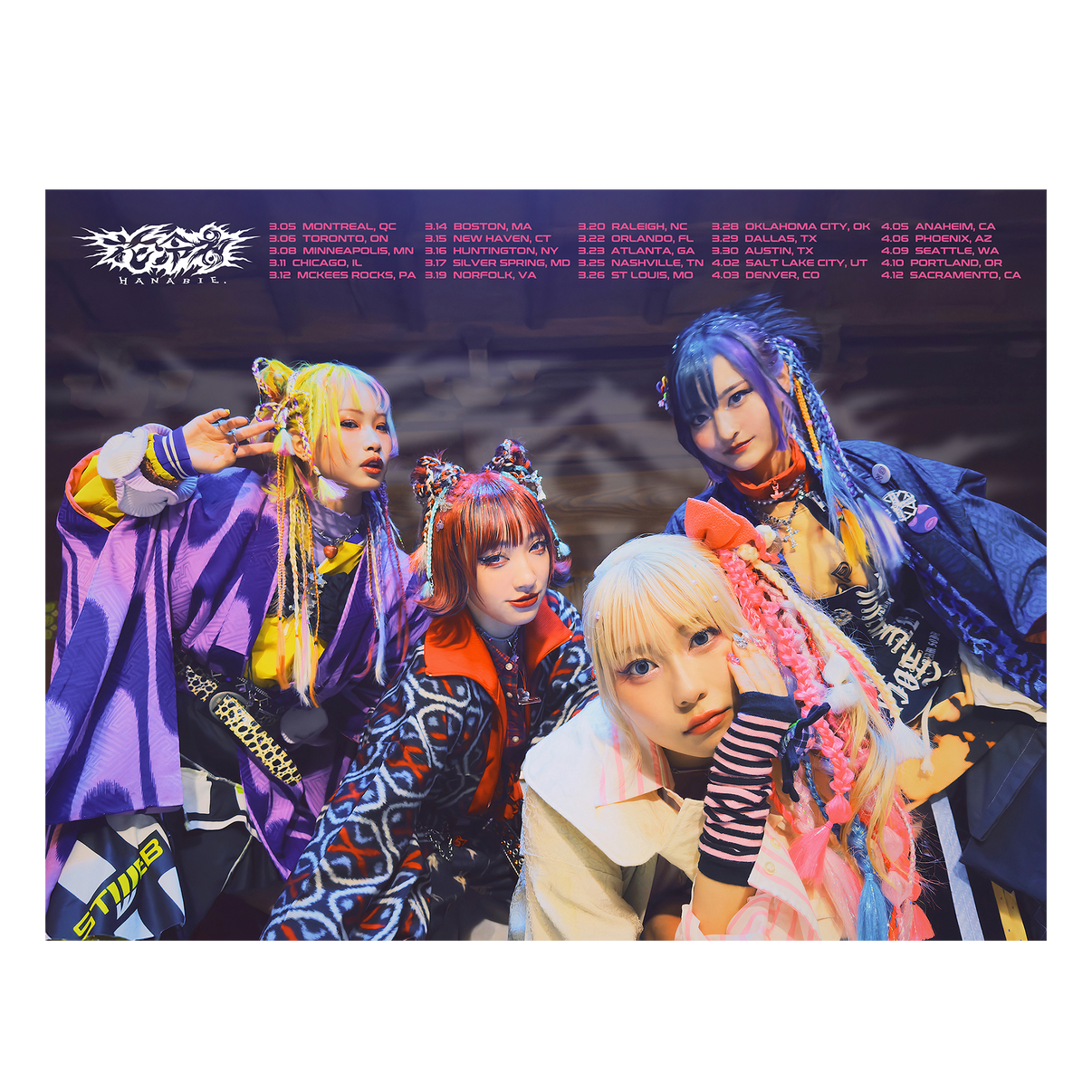 2025 Tour Poster – Hanabie